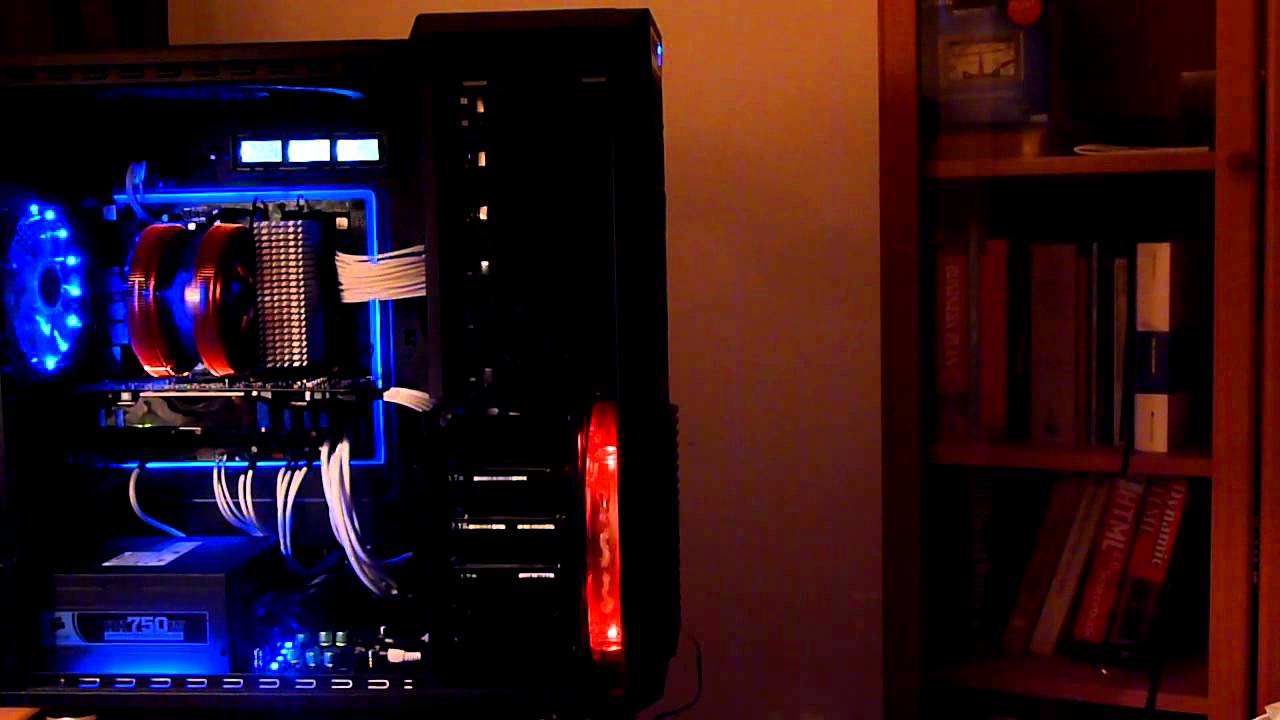 TIP31 Sound Reactive LEDs in a HAF 932 Advanced Case - YouTube