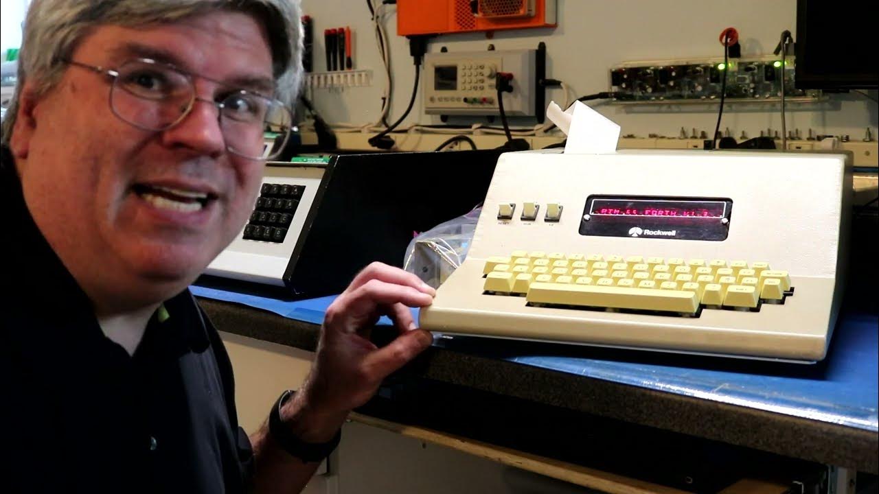 Rockwell AIM-65 6502 Vintage Computer: Display Board, Speech Synthesizer, Basic, and Forth - YouTube