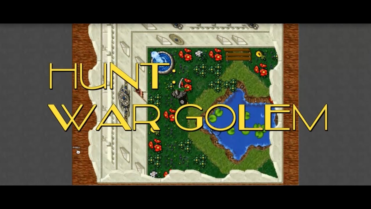 Tibia - Hunt War Golem - Yalahar - YouTube