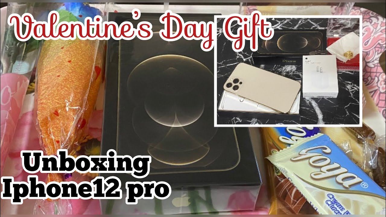 UNBOXING OF IPHONE 12 pro/ Valentine’s Day gift/With surprise gift# ...