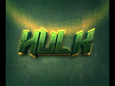 Photoshop Text Effect Tutorial : How to Create Shiny and Glossy Hulk ...