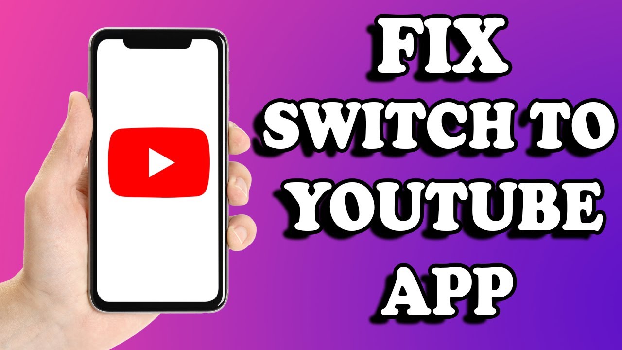 How To Fix Switch To The Main Youtube App | YouTube Go is no longer ...