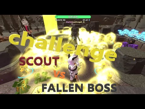 TDS SCOUT vs FALLEN BOSS..win? - YouTube