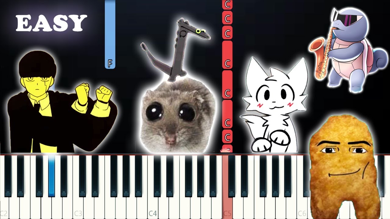 7 Meme Songs of 2024 (SLOW EASY PIANO TUTORIAL) - YouTube