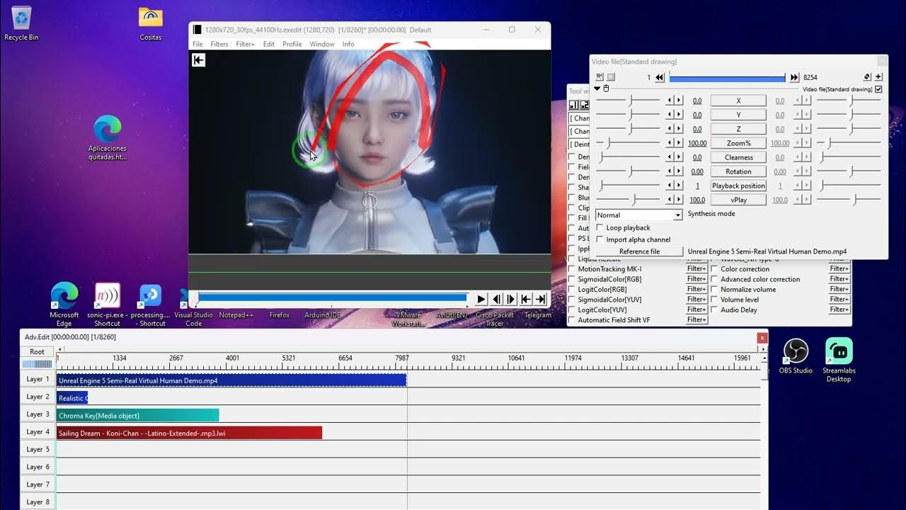 Nivel Pro en la version gratis Notas no mentales como hacer chroma key con Green Screen con ...