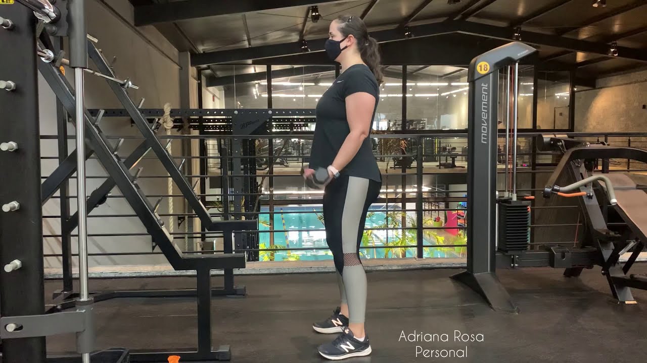 Rosca direta com halter - YouTube