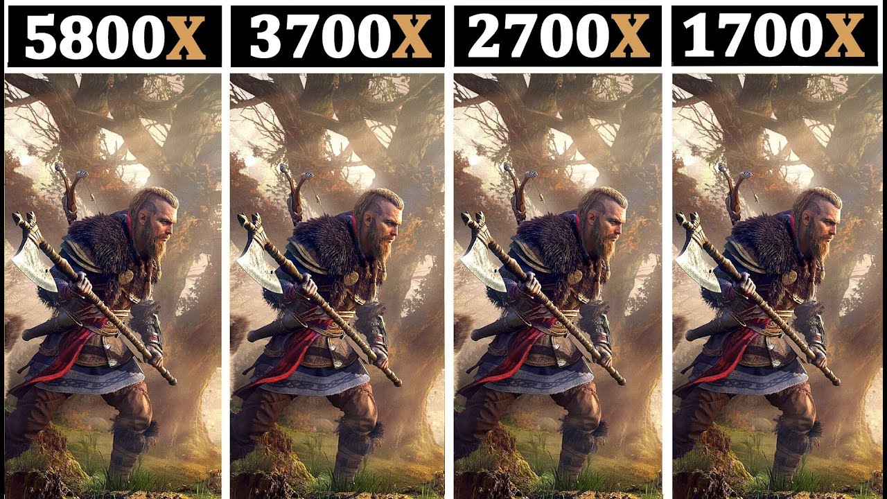 Ryzen 7 1700X vs 2700X VS 3700X vs 5800X | 4K, Ultrawide, 1440P, 1080P ...