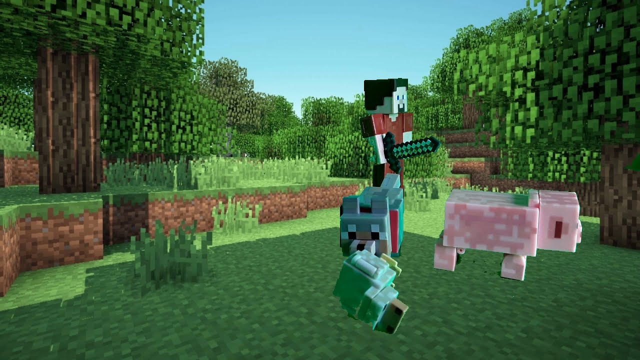 minecraft Steve meats a ender man - YouTube