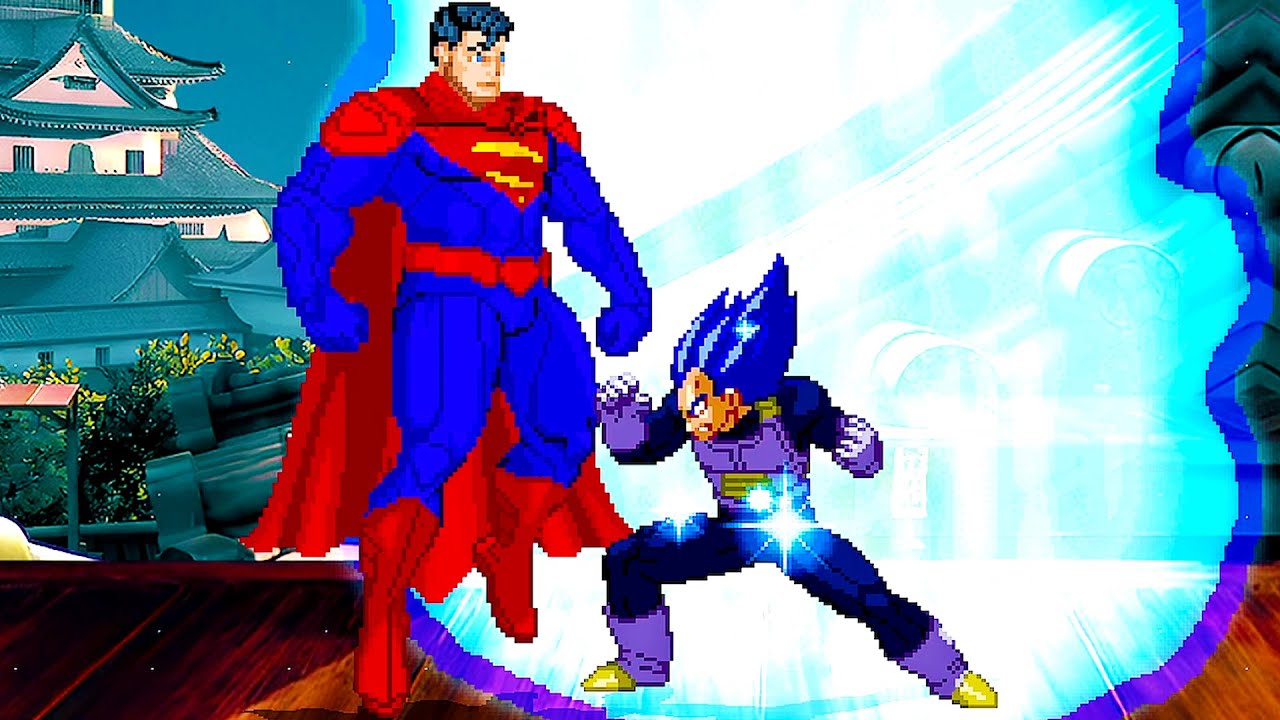 VEGETA vs SUPERMAN - Amazing SHOCKING Exciting Fight! - YouTube