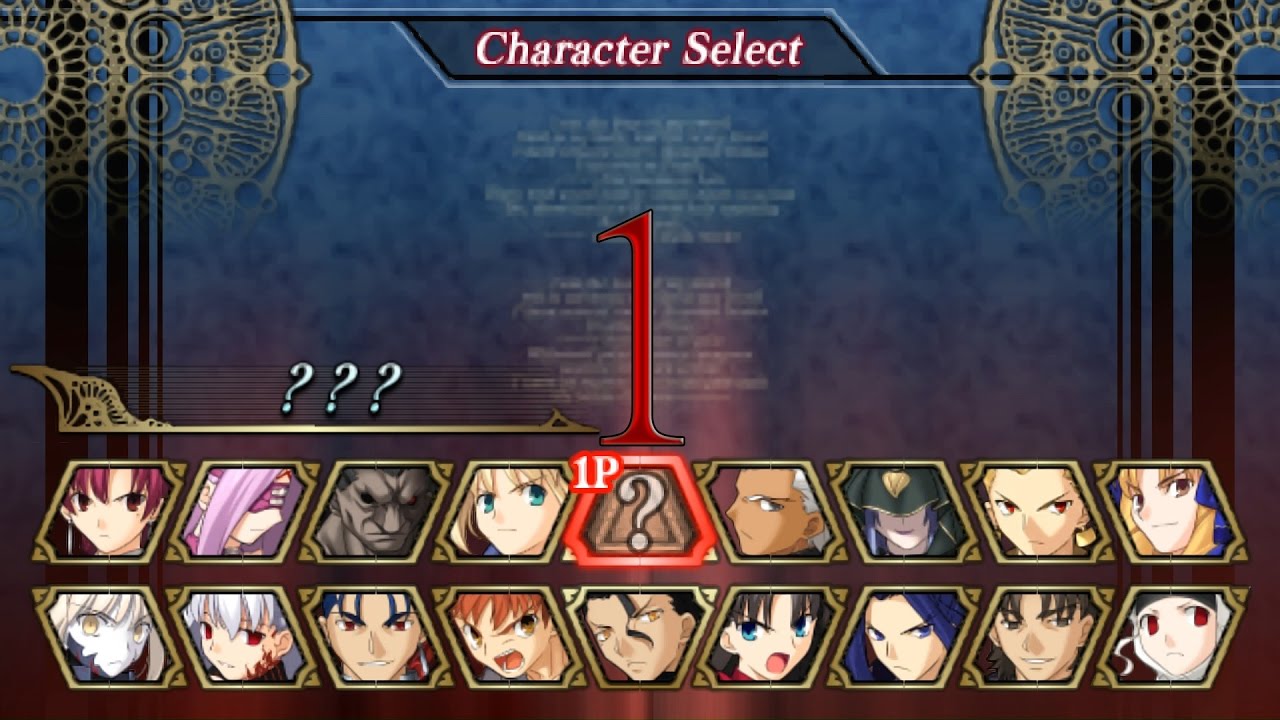 Fate/unlimited codes - All Character Intros/ Encounters/ Endings Pt.1/2 ...