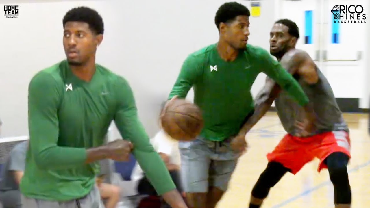 Paul George at Rico Hines UCLA Run - YouTube
