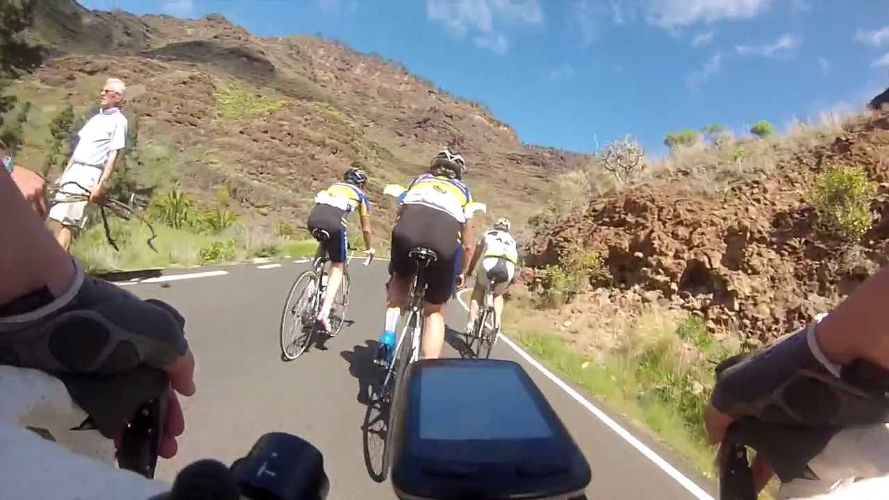 Gran Canaria cycling- Bergen CK - YouTube
