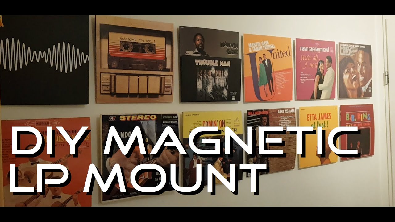 DIY Magnetic LP Wall Mount "Floathing LP" - YouTube