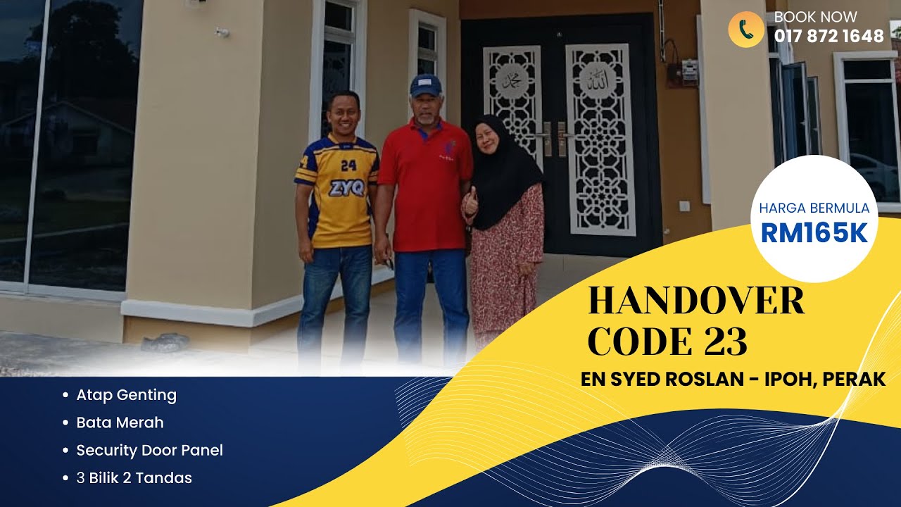 Code 23 | Ipoh, Perak | RM 165k 3 Bilik 2 Bilik Air - YouTube