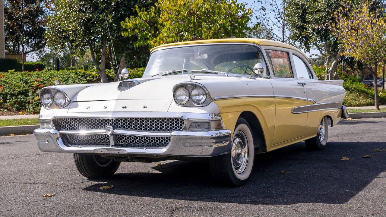 1958 Ford Custom 300 2-Door Sedan Walk-around Video - YouTube