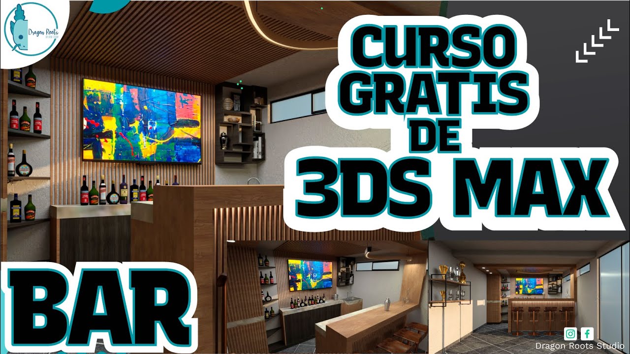 💻MODELADO DE BAR//¡¡¡APRENDE 3DS MAX GRATIS!!!//MODELADO Y RENDERIZADO ...