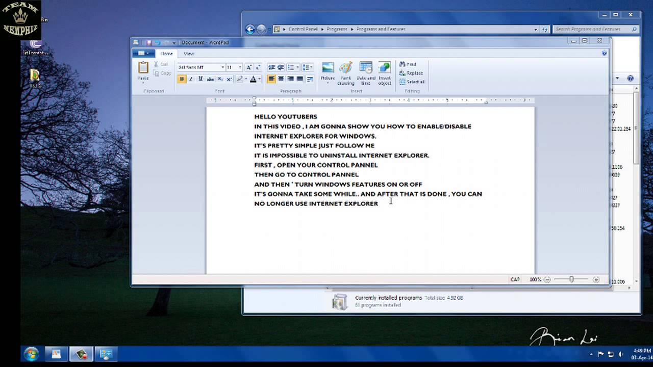 How To Enable Or Disable Internet Explorer [100% WORKING!!] - YouTube