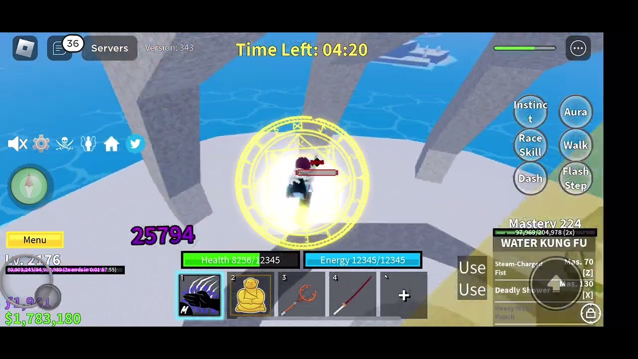 Solo ice Master in ice raid on blox fruits - YouTube