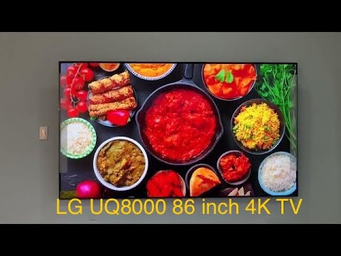 LG UQ8000 AUB 86 inch tv review from an owner pros and cons - YouTube