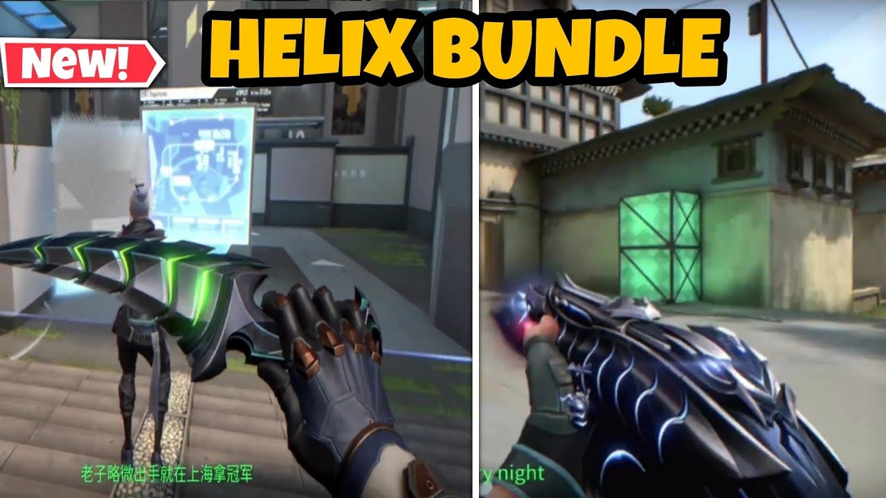 Valorant 'Helix' Skin Bundle Gameplay Trailer Leaks - YouTube