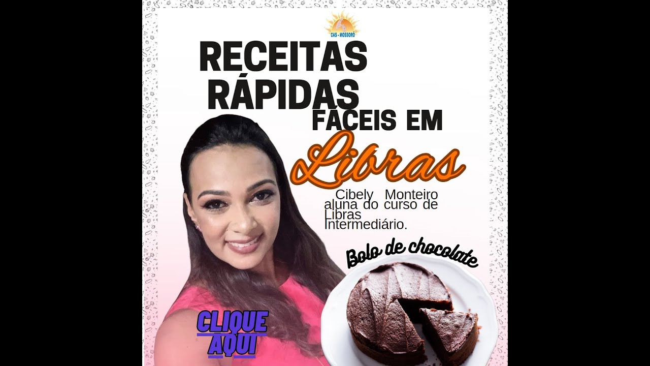 Receita - Bolo de chocolate em Libras - YouTube