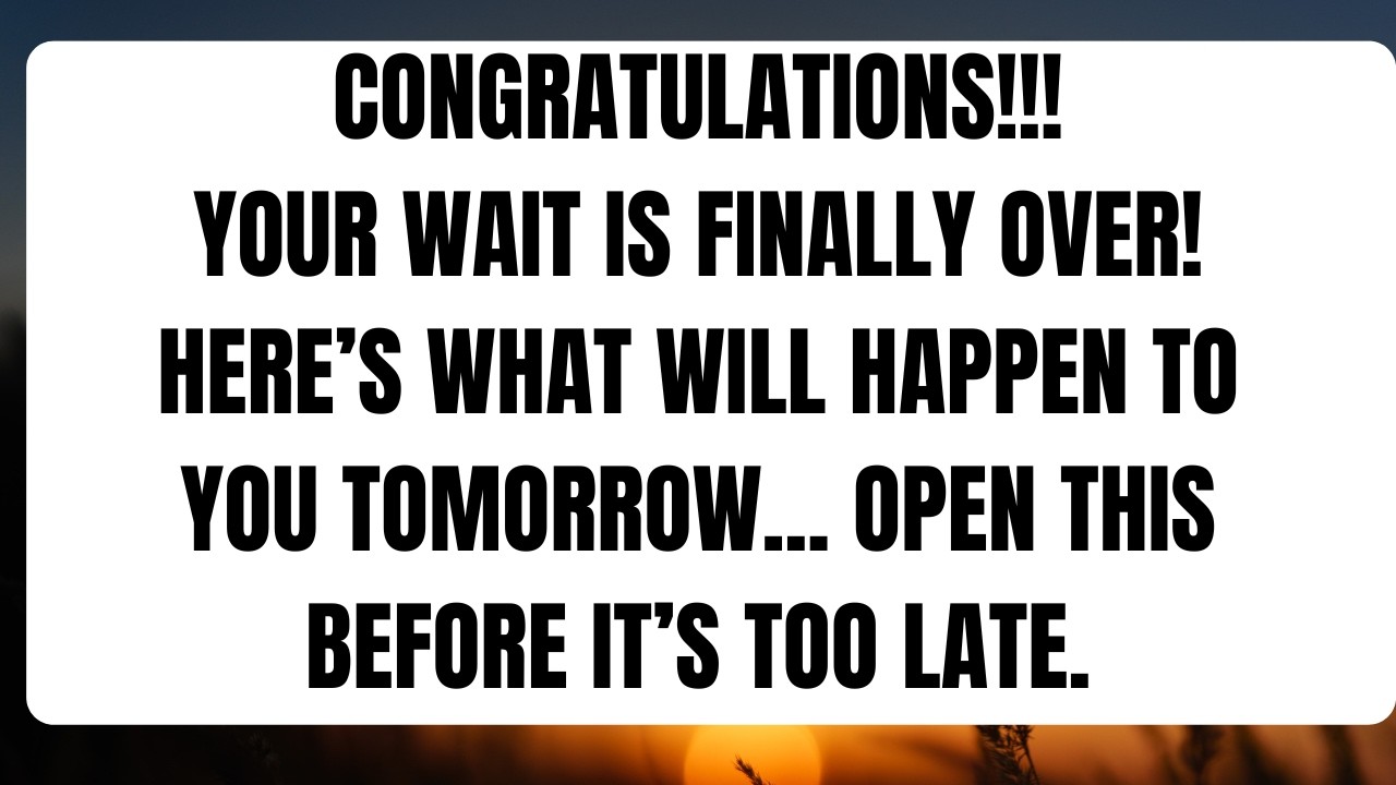 CONGRATULATIONS!!!Your wait is finally over! Here’s what will happen to ...