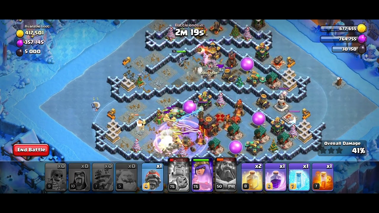 Easily 3 Star The Jolly Clashmas Challenge No#1||Easy Attack Strategy ...