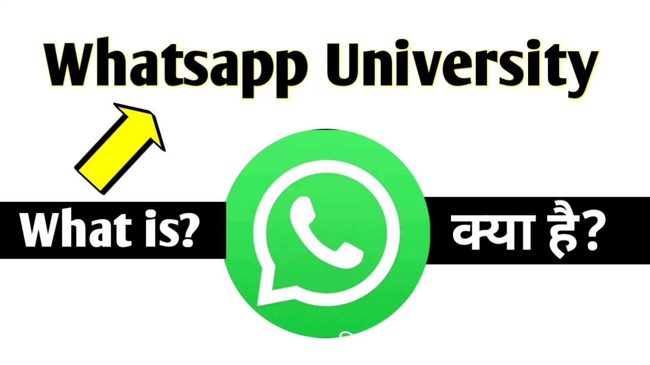 what is WhatsApp University - YouTube