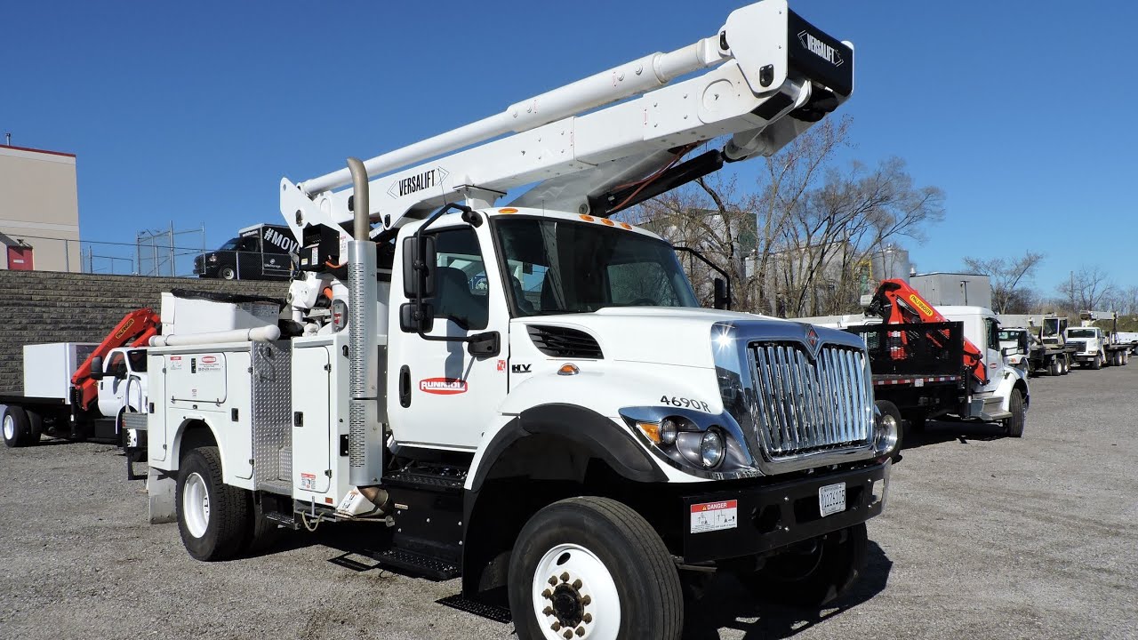 Versalift VST-6000 bucket truck for sale, 2022 International - YouTube