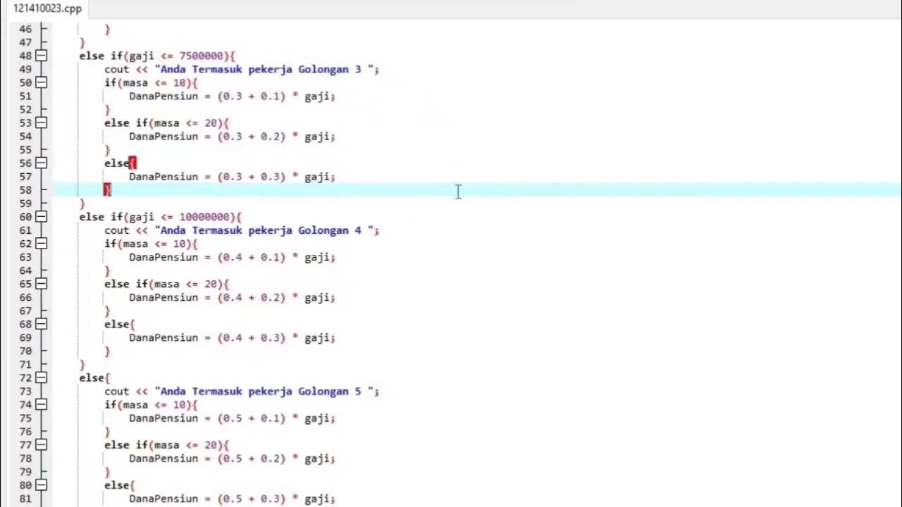 Program Perhitungan Dana Pensiun PT Cuan Everything |TUBES PKS 2 | TPB ...
