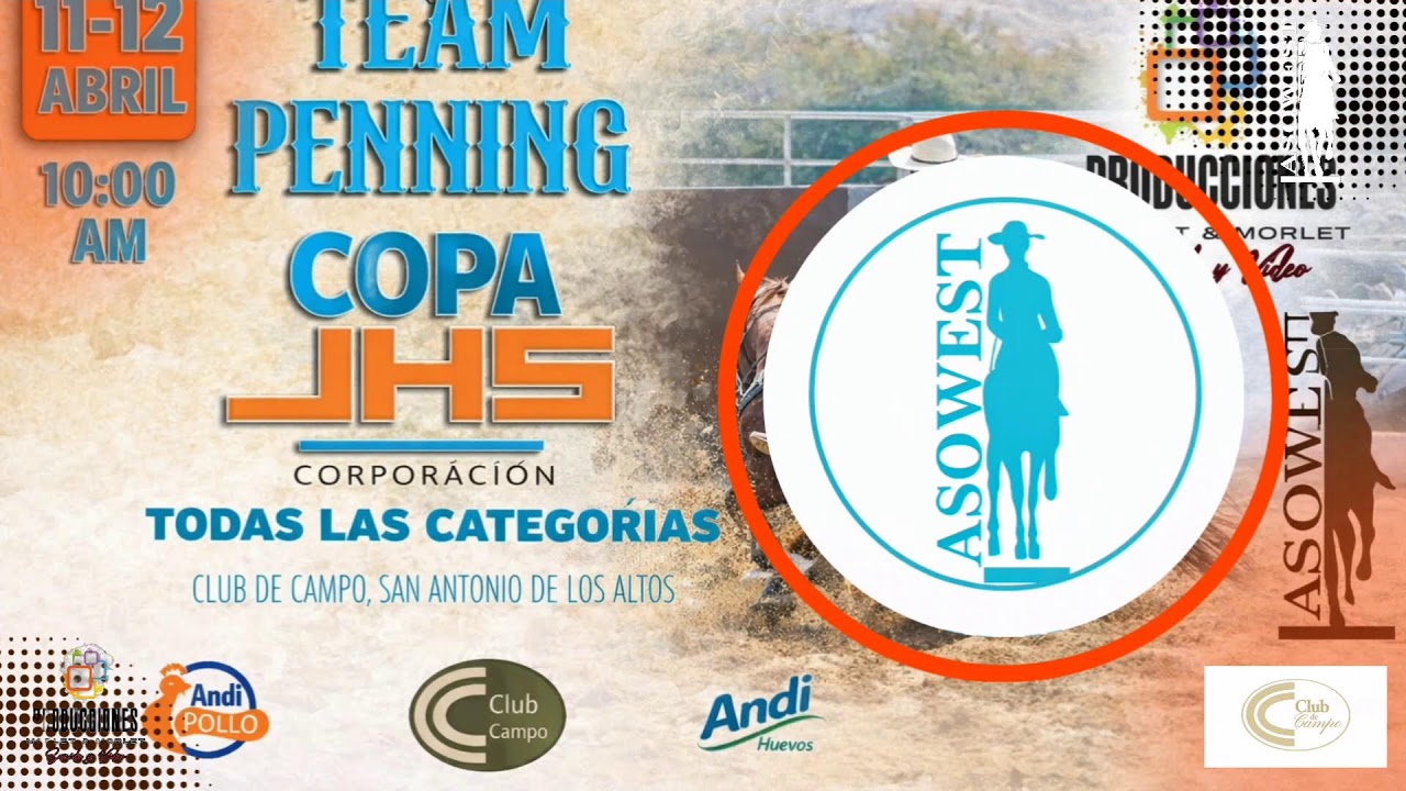 VALIDA NACIONAL DE TEAM PENNING COPA JHS DIA SABADO - YouTube