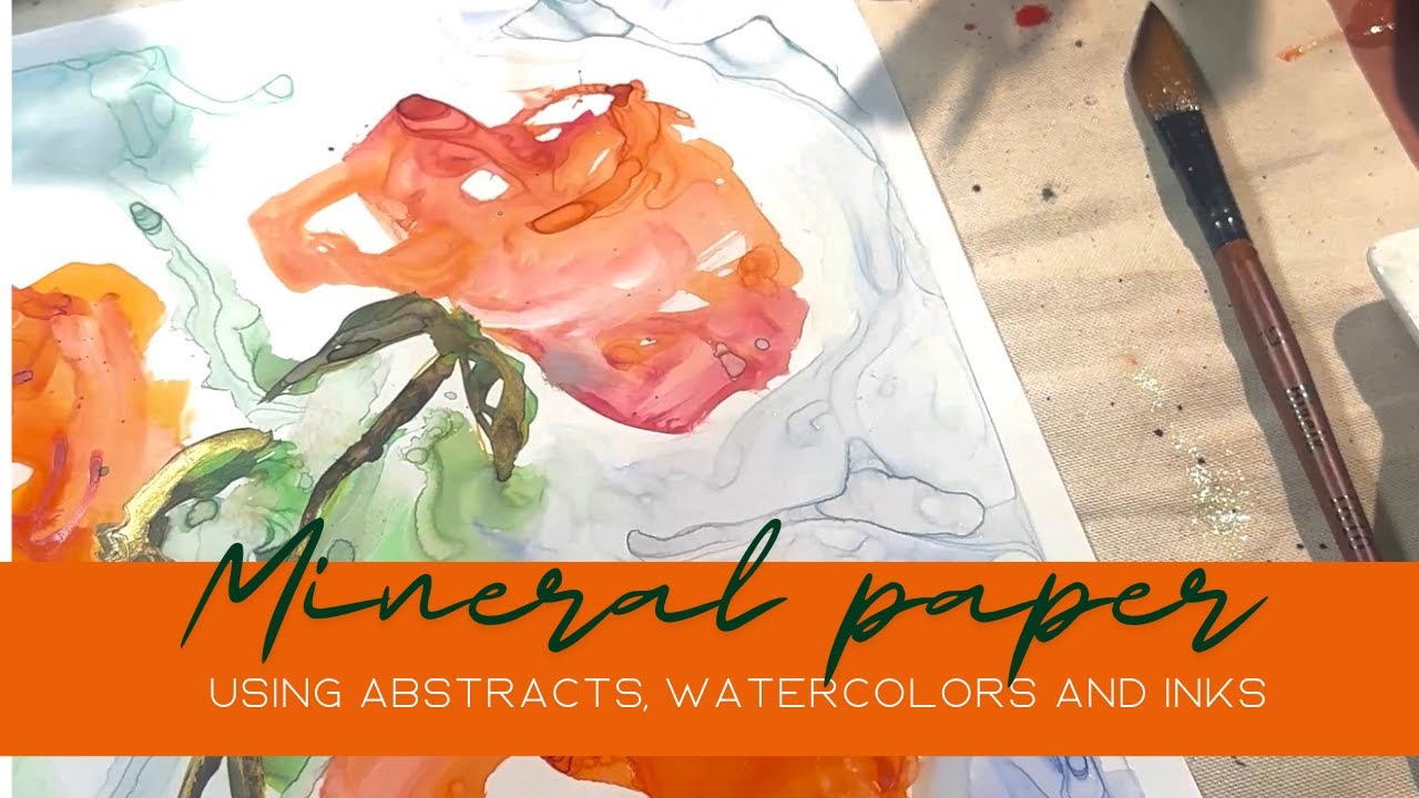 Demonstration of Mineral Paper (Stone Paper) using Acrylics ...