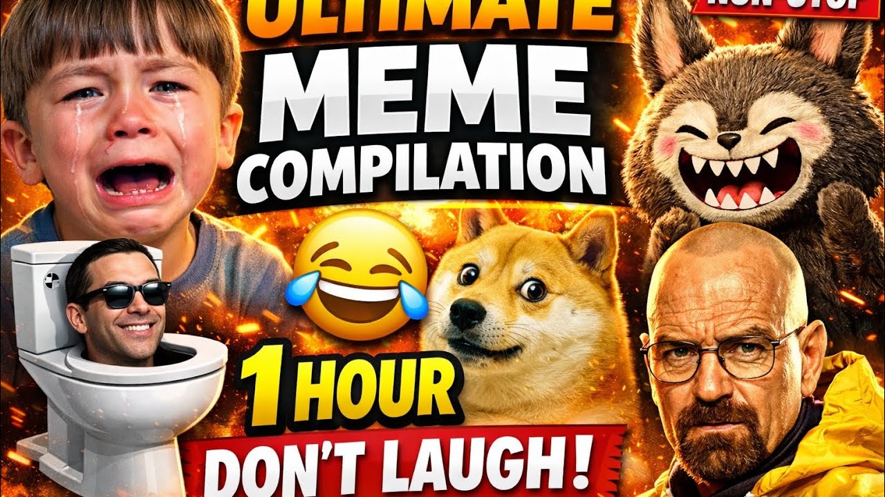 ULTIMATE MEME COMPILATION 😂 | 1 HOUR NON-STOP (DON’T LAUGH!) - YouTube