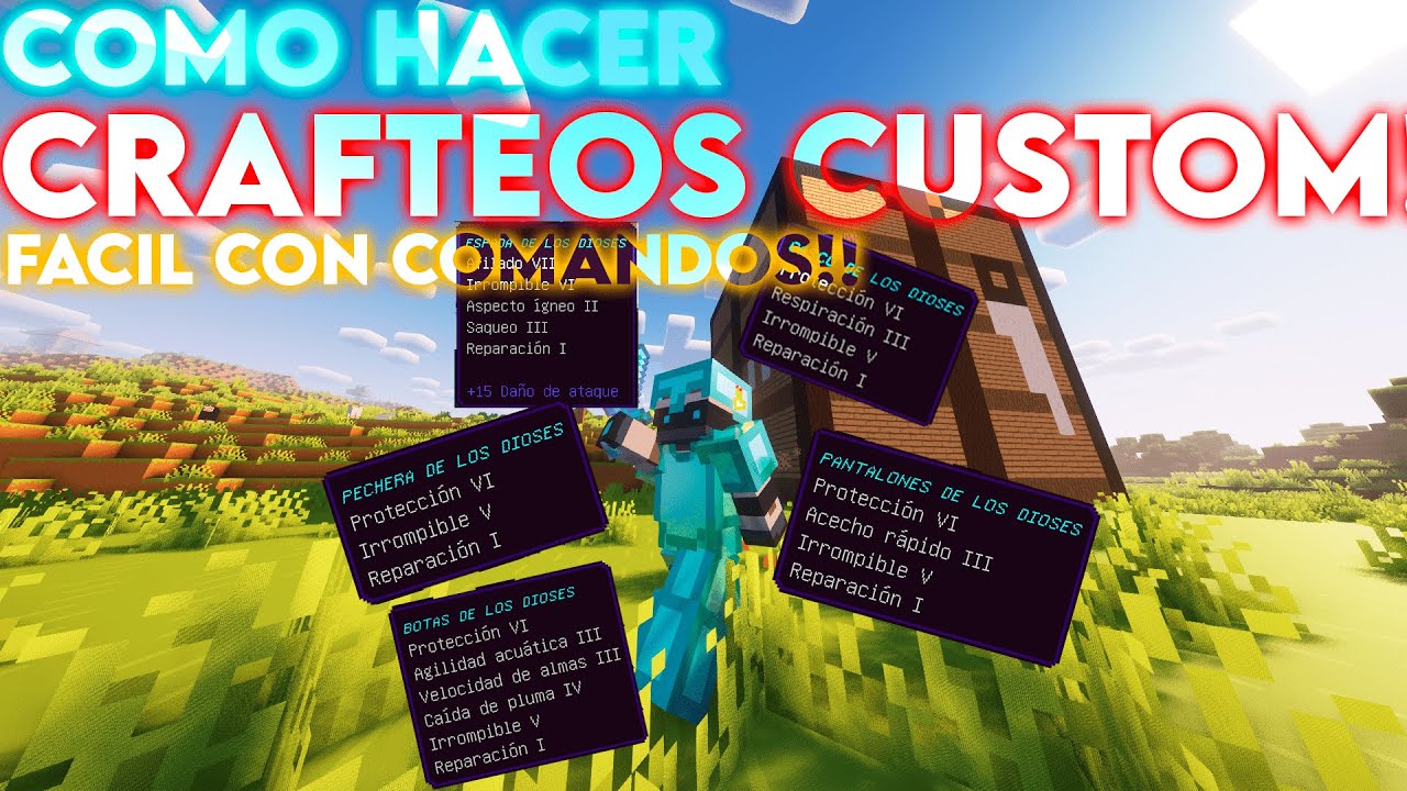 Como hacer un mundo hardcore #2 | COMO HACER CRAFTEOS/RECETAS PERSONALIZADAS CON COMANDOS FACIL ...