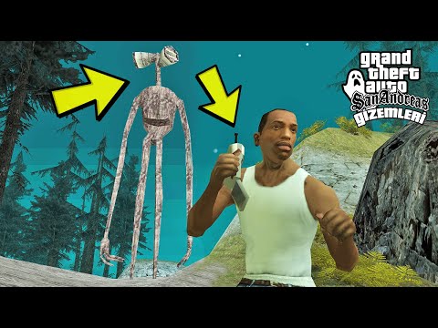 GTA SAN ANDREAS SİREN KAFA GERİ DÖNDÜ ! TELEFONU SAKIN AÇMAYIN / SIREN HEAD MOD