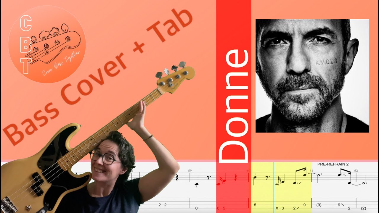 Calogero - Donne (Bass Cover) (Tab and Score in video) - YouTube