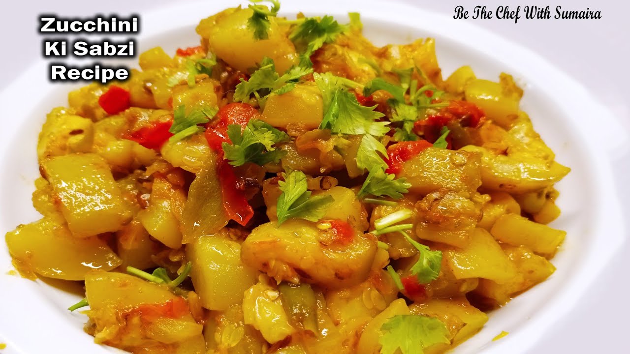 Healthy & Tasty Zucchini vegetable recipe | Zucchini ki Sabzi - YouTube