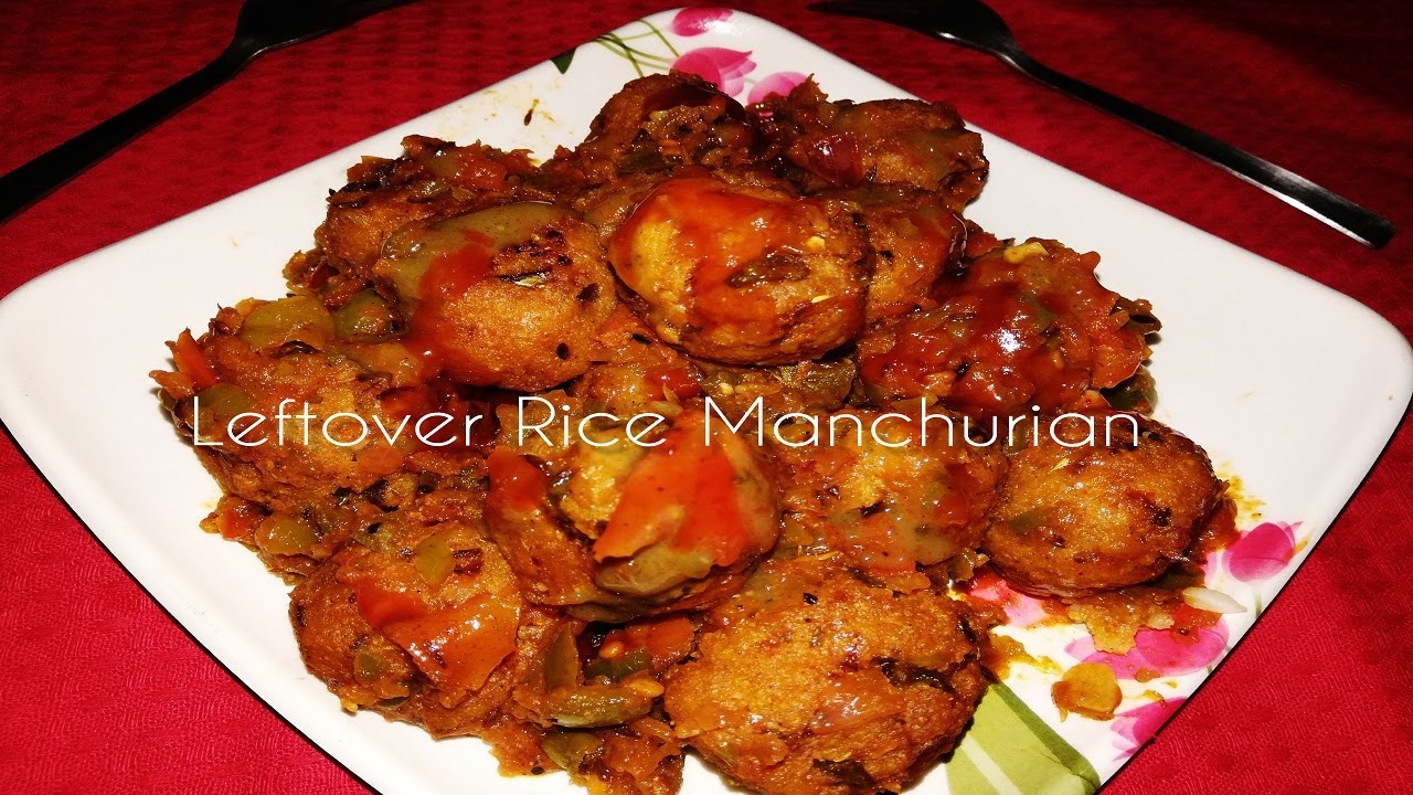 What to do with leftover rice Indian recipe| leftover rice Manchurian ...
