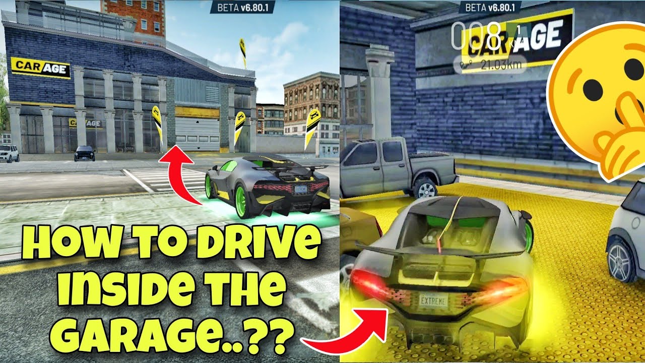 How to drive inside the garage🤫||Extreme car driving simulator😱|| - YouTube