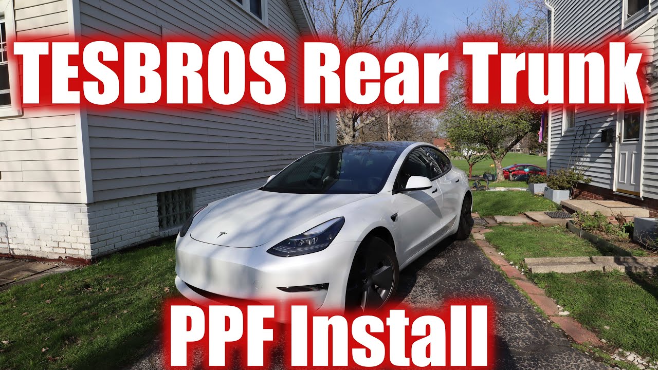 How to Install the Tesla Model 3 Rear Trunk PPF - YouTube