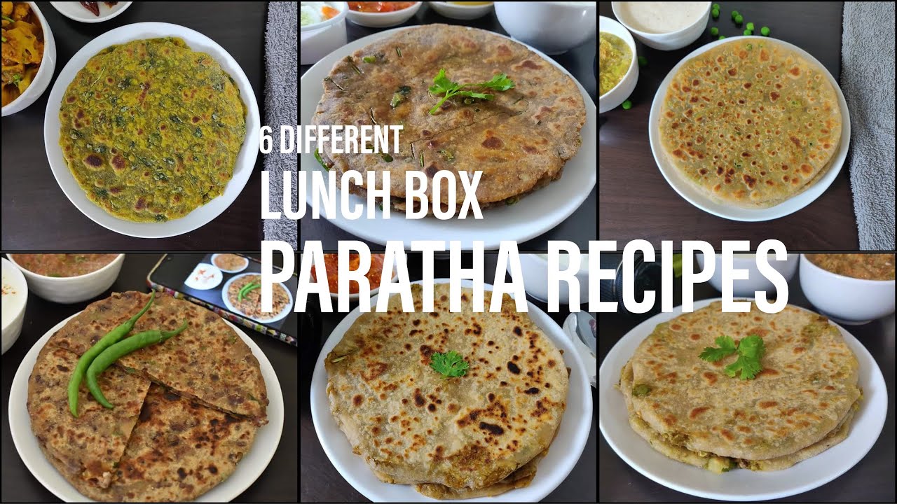 6 Paratha Recipes | Lunch Box Recipe | Full Week Lunch Box Paratha ...