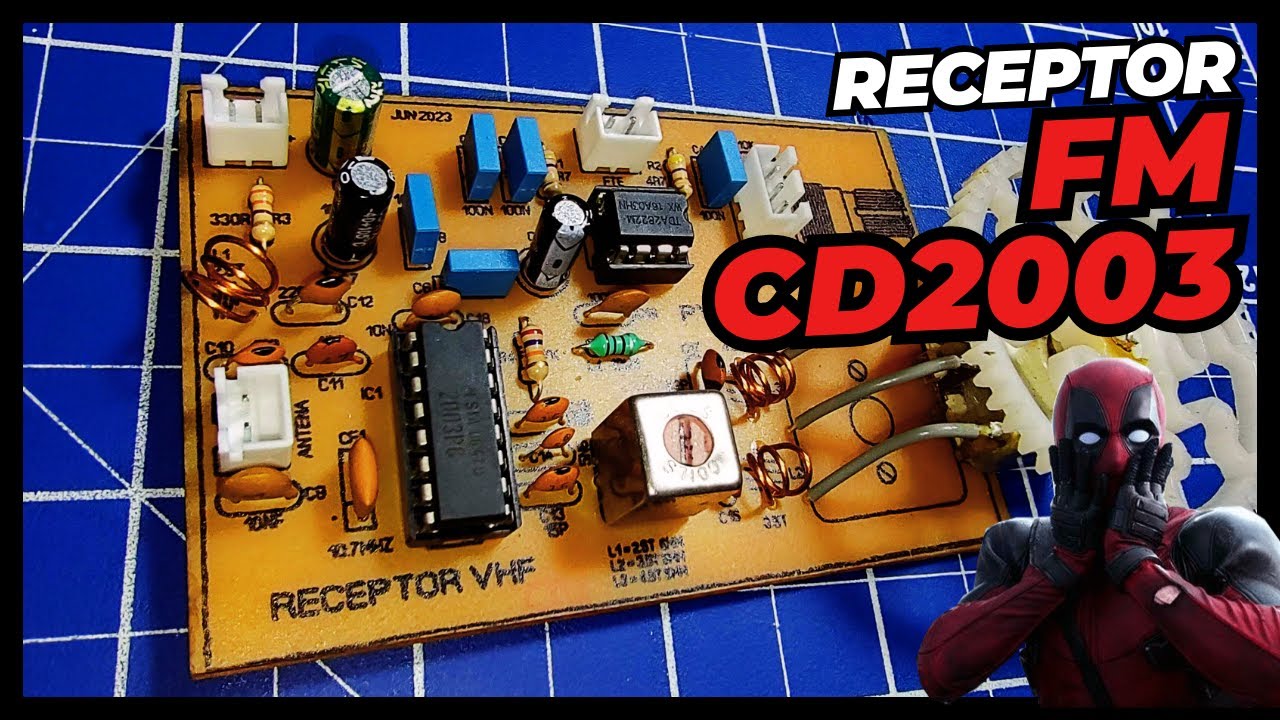 Receptor de FM com CD2003 - FM Receiver with TA2003 - YouTube
