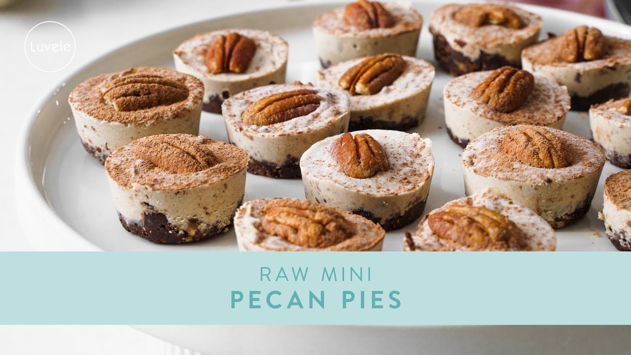 Raw Mini PECAN PIES - YouTube