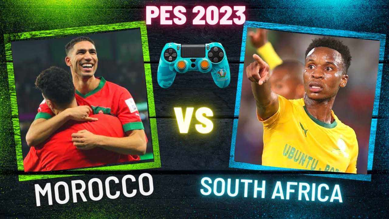 Morocco Vs South Africa Afcon Efootball Gameplay Mode PES 23 - YouTube