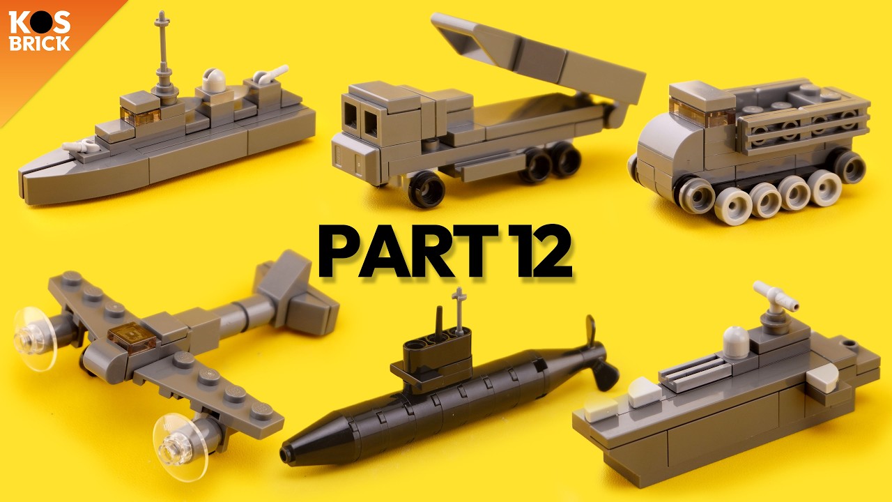 Lego Military Mini Vehicles - Part 12 (Tutorial) - YouTube