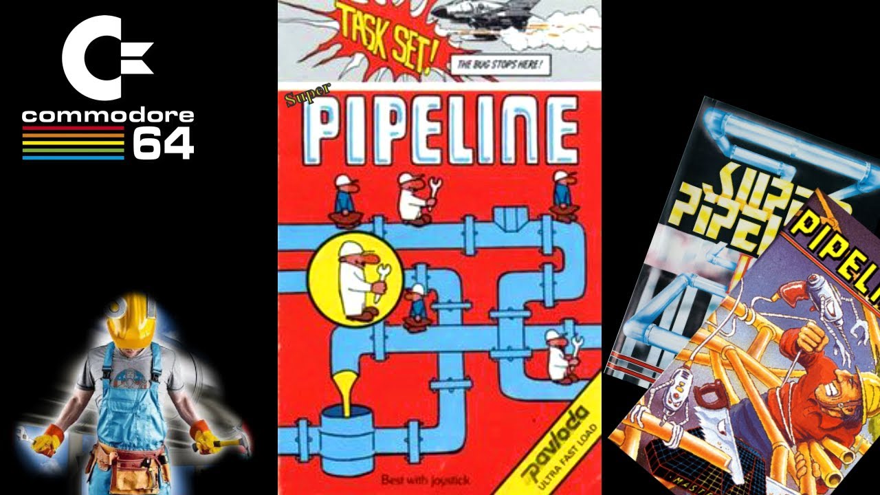 SUPER PIPELINE [C64] Idraulici Comici tra Mario Bros e Pipe Mania ...