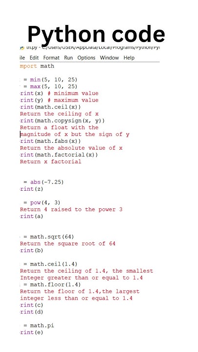 Python Math - YouTube
