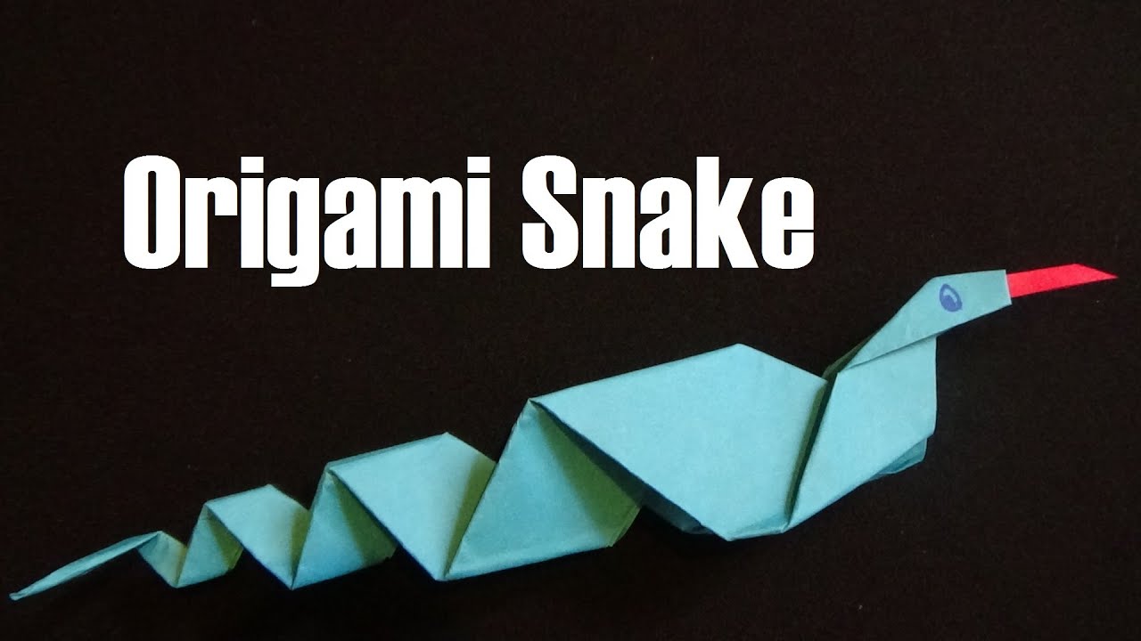 Origami Snake - YouTube