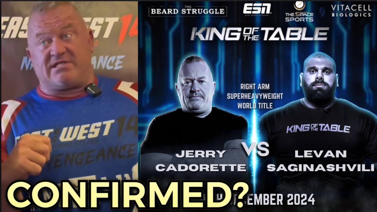 JERRY CADORETTE VS LEVAN SAGINASHVILI IS CONFIRMED TO DECEMBER?? - YouTube
