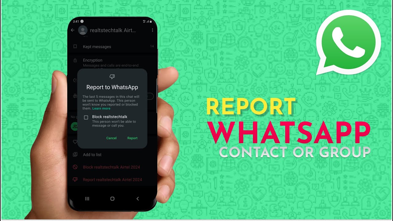 How To Report A WhatsApp Account or Group | Easy Tip 🛡️📱 - YouTube